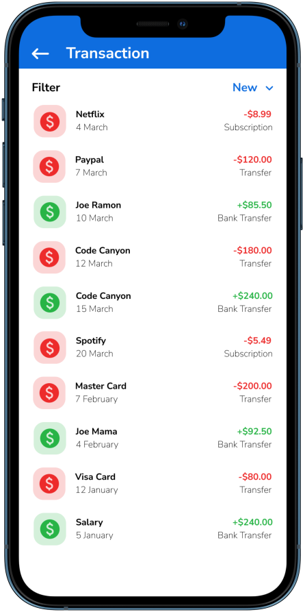 Finance App UI Template - Flutter by RegularDev | CodeCanyon